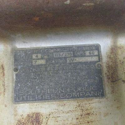 Lot 80 - Southern Public Utilities Company Meter Box | EstateSales.org