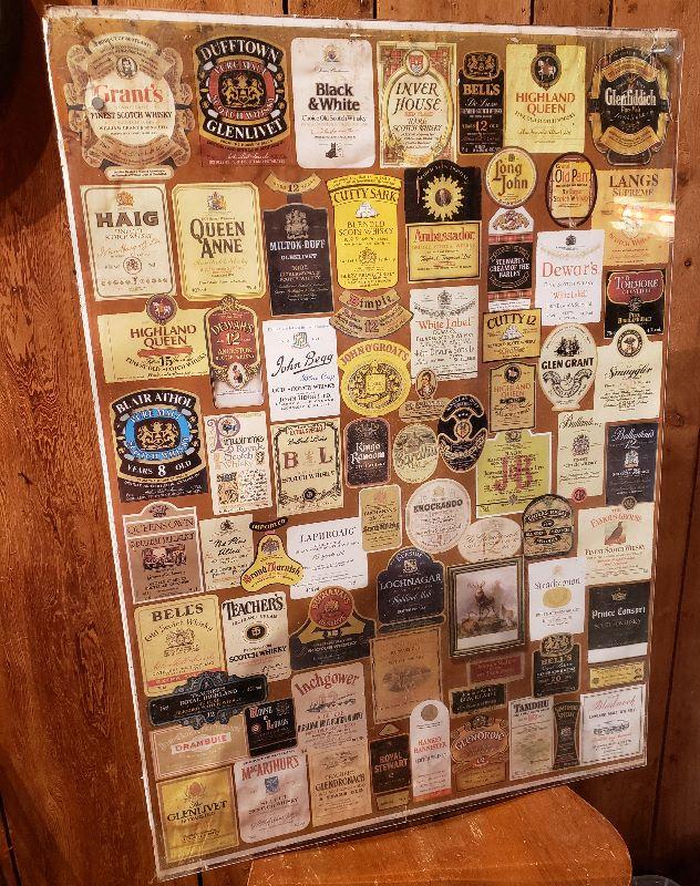 Alcohol Bottle Label Frame | EstateSales.org