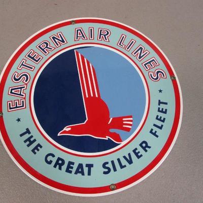 Lot 253 - Eastern Air Lines The Great Silver Fleet Durable Metal Sign ...