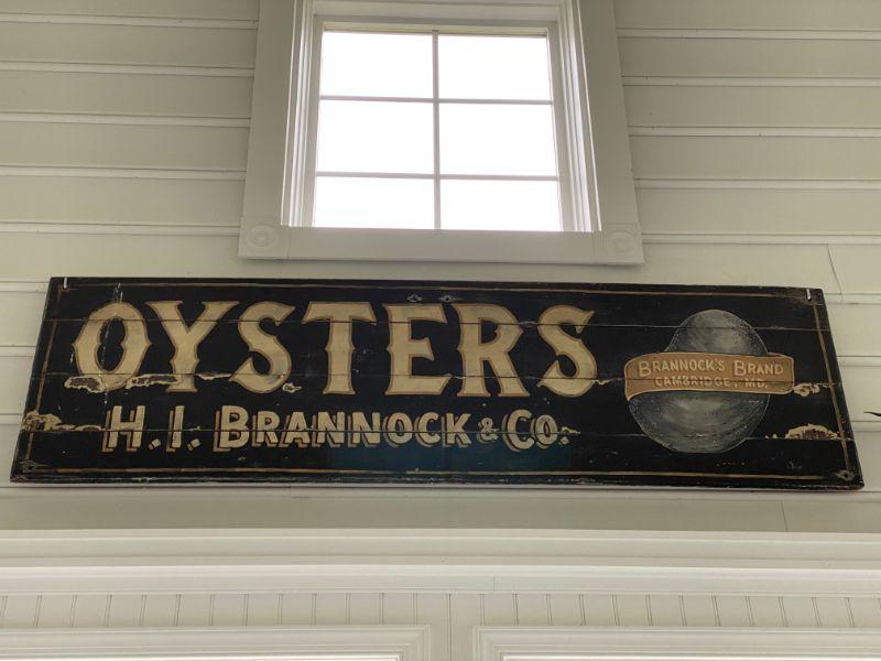 Lot # 27 Handmade Oyster Sign by Local Artist | EstateSales.org