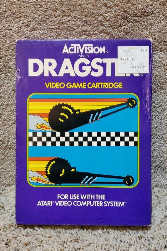 Activision Dragster Video Game Cartridge in Orig Box for Atari ...