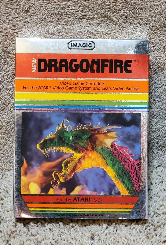 Imagic New Dragonfire Video Game Cartridge in Orig Box for Atari ...