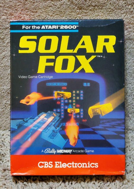 Solar Fox by CBS Electronics Video Game Cartridge in Orig Box for Atari ...