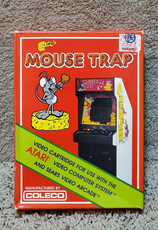 Exidy's Mouse Trap Video Game in Orig Box Manufactured by Coleco for ...