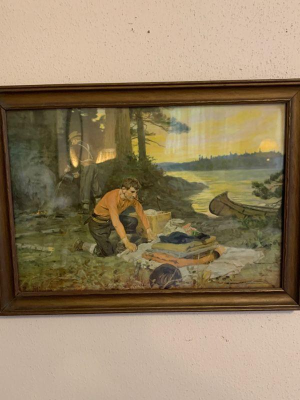 Vintage water color / framed Phillip Godwin | EstateSales.org