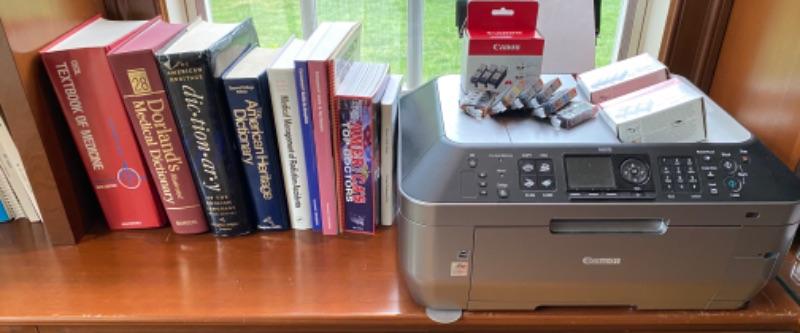 Lot #38 Lot of Dictionaries and Canon MX870 Printer | EstateSales.org