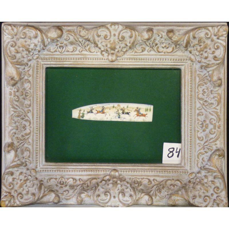 Antique Persian Antique Miniature on Bone Painting, Fine Art Handmade ...