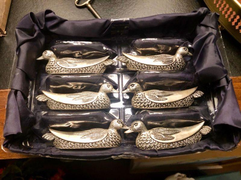 Silea Silver Plated Mallard Knife Rests | EstateSales.org