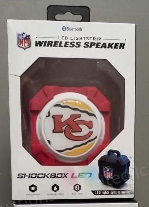Shockbox LED Bluetooth Wireless Speaker Kansas City Chiefs ...