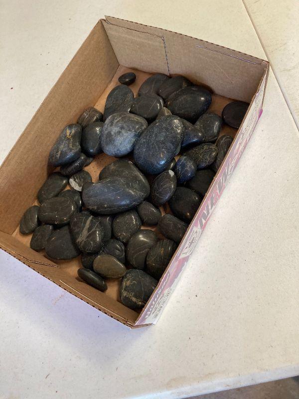 Box of polished rocks | EstateSales.org