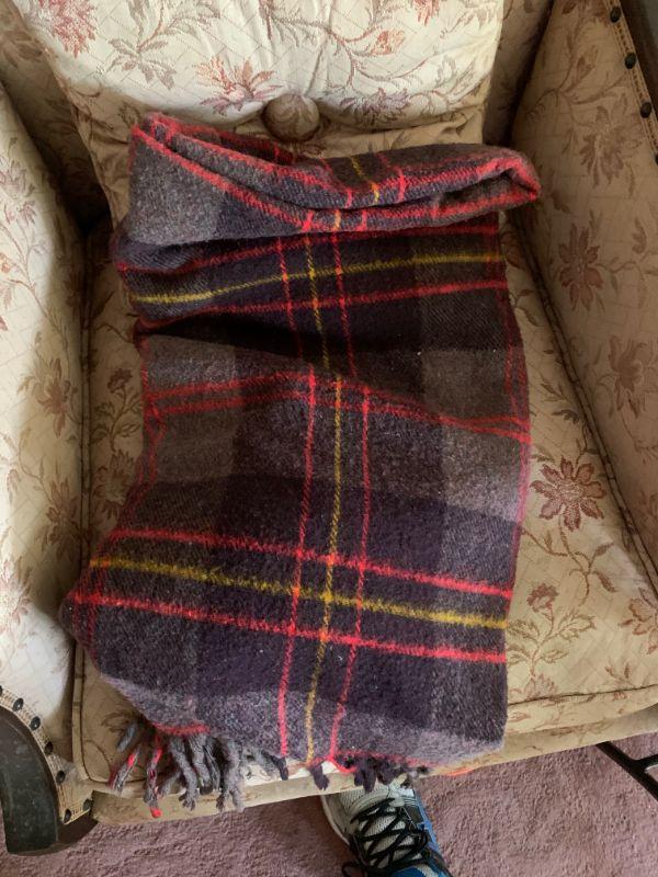 Granny's small wool throw | EstateSales.org