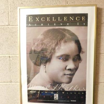 Framed Poster of Madam C. J. Walker (Sarah Breedlove) America's First ...