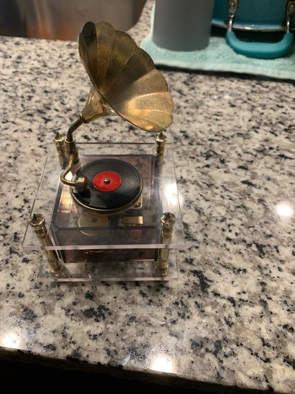 Vintage Music Box Record Player Victrola Westland Co Japan Wind Up ...