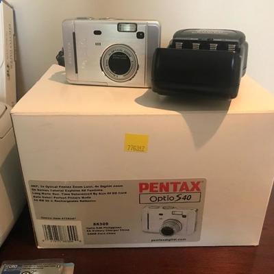 Lot #156 HP Photo Printer Photo Paper Pentax Optio S40 Digital Camera ...