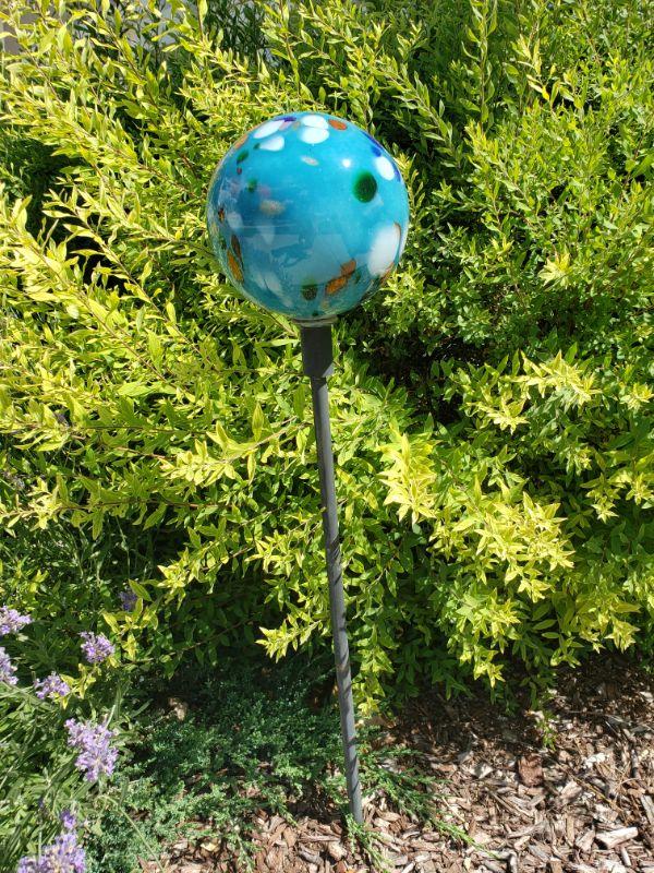 Lot 97: Garden Glass Ball | EstateSales.org