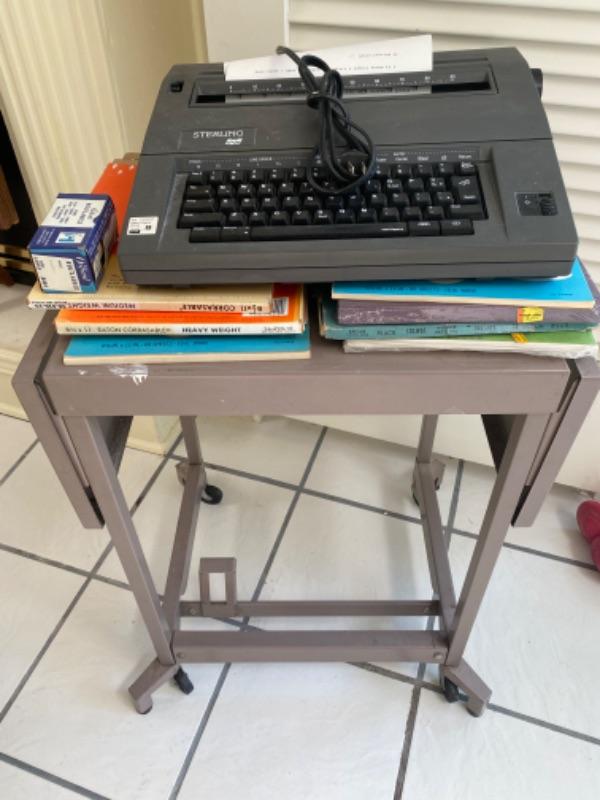 Lot # 634 Typewriter with Stand | EstateSales.org
