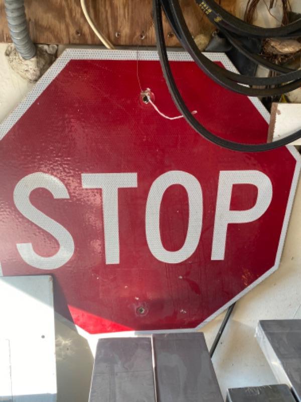 Lot # 980 Large STOP Sign | EstateSales.org