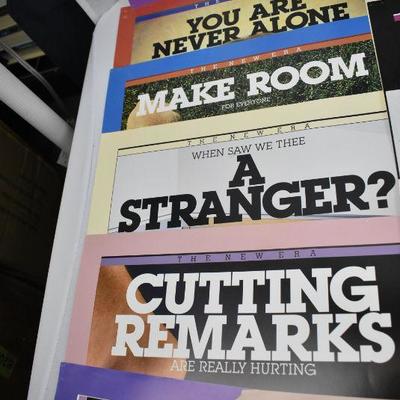 33 New Era Mormonad Posters, all different, 14x20 each | EstateSales.org