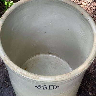 ANTIQUE WESTERN STONEWARE CROCK (50 GALLON AND 12 GALLON) | EstateSales.org