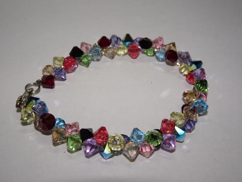 Sweet Little Multi Colored Crystal Bracelet | EstateSales.org