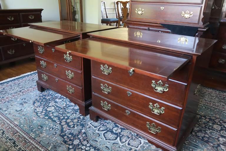 2, nightstands by Pennsylvania House with pull out ledge. | EstateSales.org