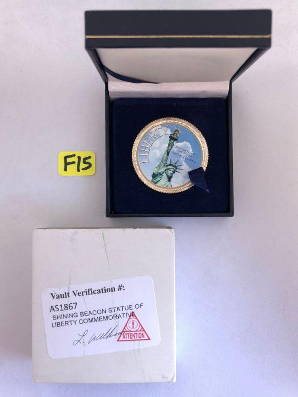 Shining Beacon Statue of Liberty Commemorative Coin | EstateSales.org Shining Beacon Statue of Liberty Commemorative Coin | EstateSales.org