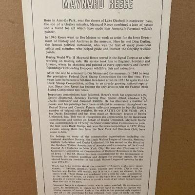 208: Signed and Numbered Lithograph by Maynard Reece | EstateSales.org