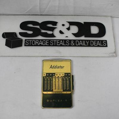 Addiator Duplex S, Finest Pocket Adding Machine, Made in West Germany ...