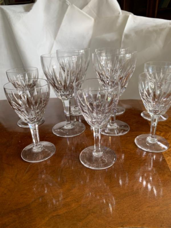 23. Stewart Crystal Stemware, Made in England, 4 Wine , 5 Port ...