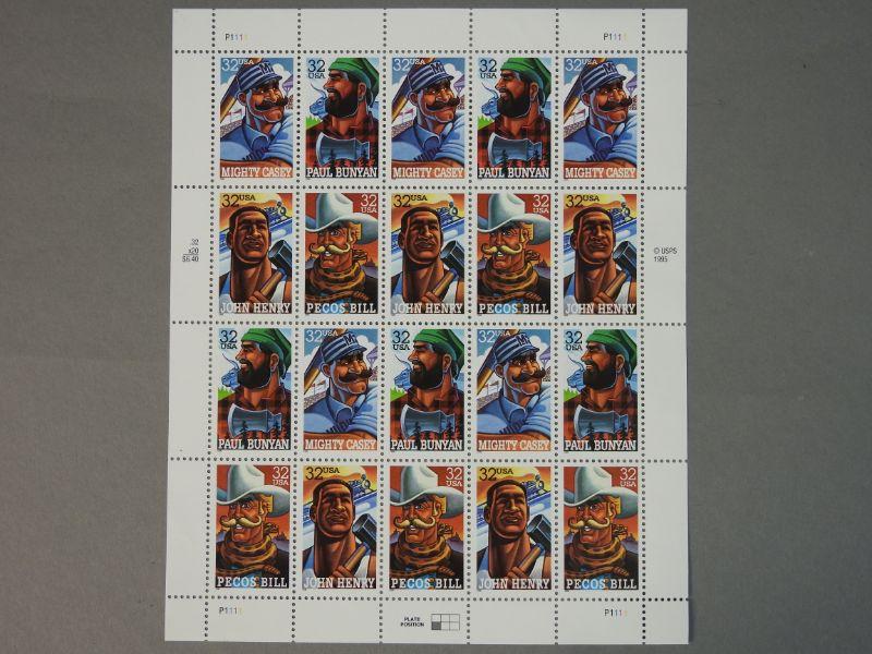 Lot 29 - 1995 Paul Bunion, John Henry, Pecos Bill and Mighty Casey ...