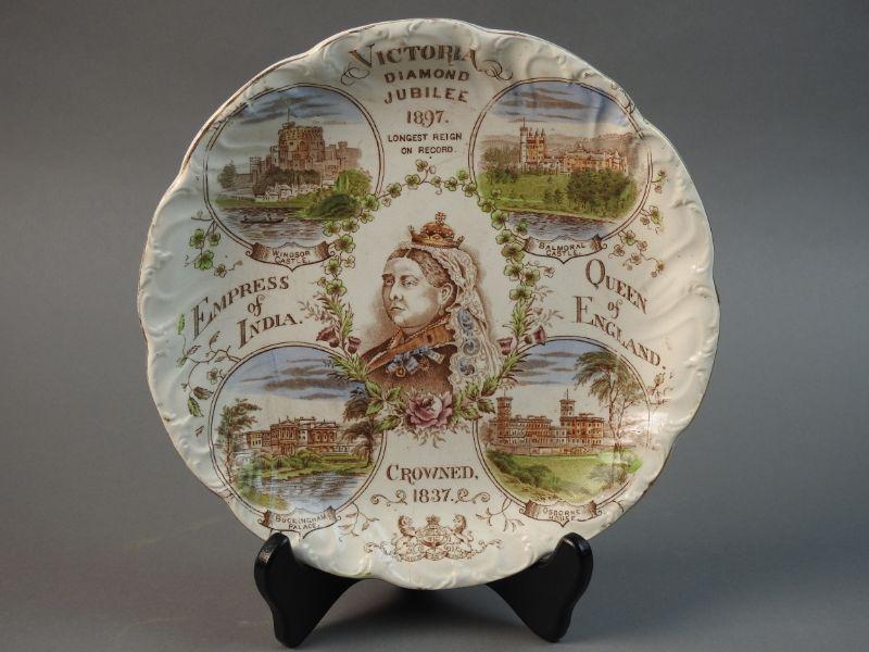 Lot 110 - Queen Victoria Diamond Jubilee 1897 Commemorative Plate ...