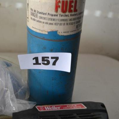 LOT 157. WELLER SOLDERING IRON GUN AND PROPANE TORCH | EstateSales.org
