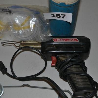 LOT 157. WELLER SOLDERING IRON GUN AND PROPANE TORCH | EstateSales.org