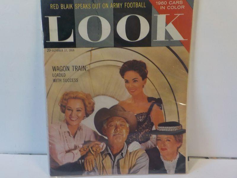 " 1959 Look Magazine issue " Wagon Train" and color issue 1960's new ...