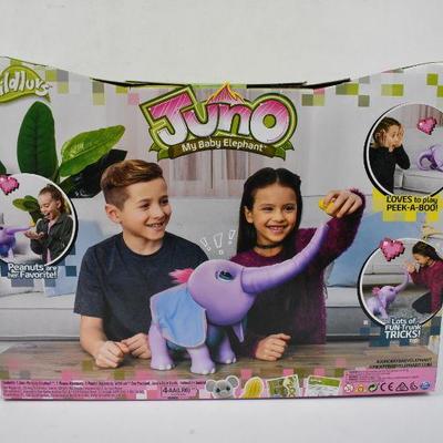 Juno My Baby Elephant, Interactive Moving Trunk, Sounds and Movements ...