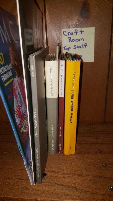 Yarn & Thread Sample Books, and a DMC Magazine | EstateSales.org