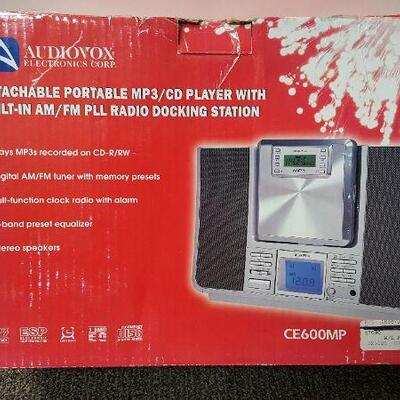 Audiovox Portable MP3 CD Player with AM/FM Radio | EstateSales.org