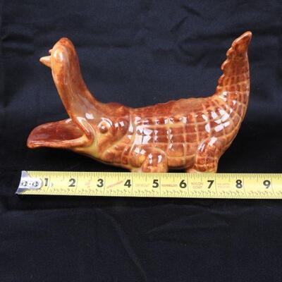 Ceramic Hand Painted Alligator | EstateSales.org