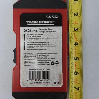 Task Force Red and Black Small Socket Set | EstateSales.org