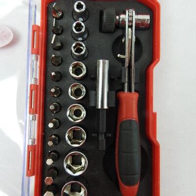 Task Force Red and Black Small Socket Set | EstateSales.org