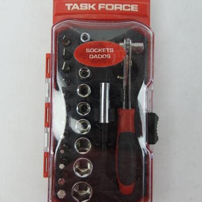 Task Force Red and Black Small Socket Set | EstateSales.org