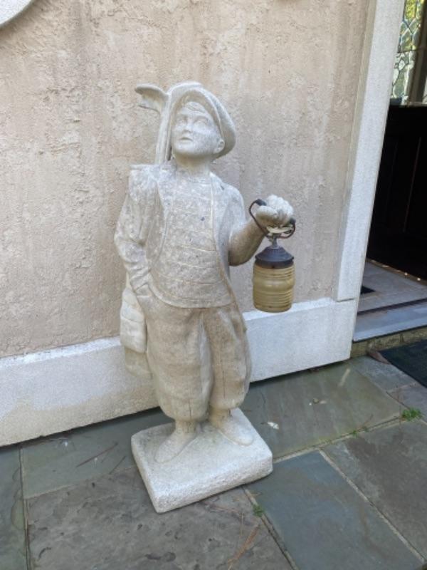 O - 440: Cement Golfer Statue | EstateSales.org