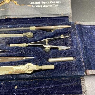 Vintage German Drafting Protractor Compass Set | EstateSales.org