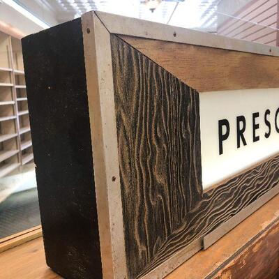 U61: Vintage prescription sign | EstateSales.org