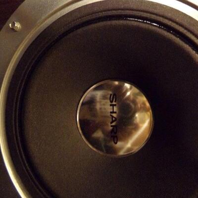 LOT 254 PAIR OF SHARP TOWER SPEAKERS | EstateSales.org