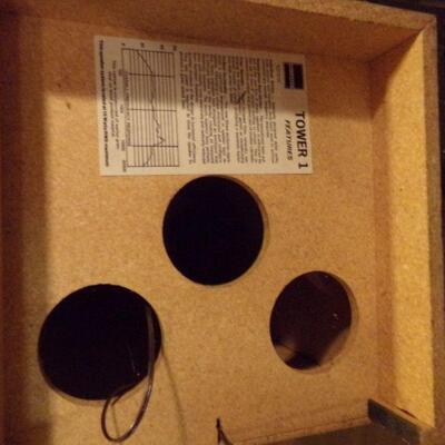 LOT 254 PAIR OF SHARP TOWER SPEAKERS | EstateSales.org