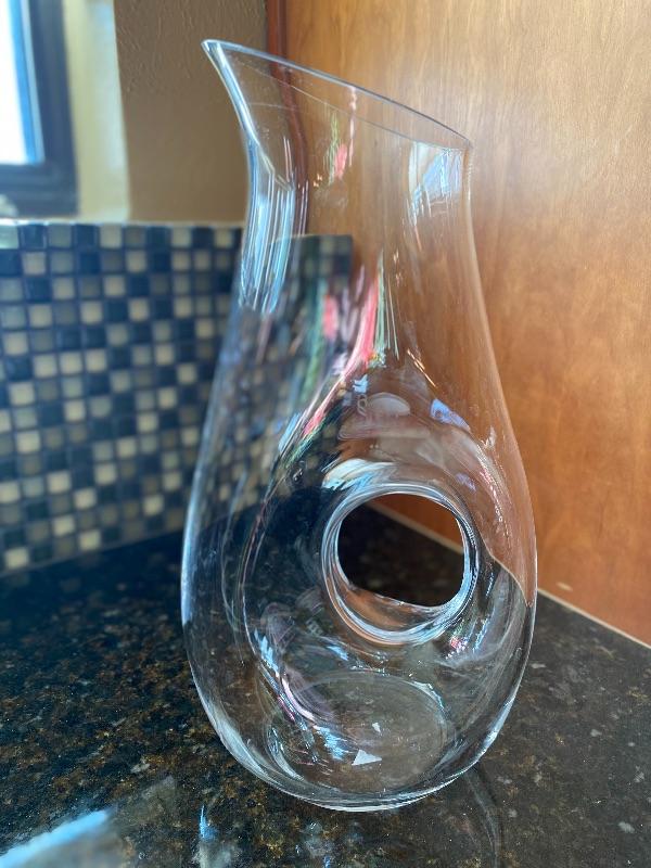 Glass wine beverage cocktail server pitcher | EstateSales.org