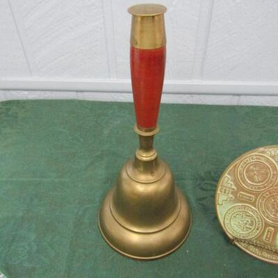 LOT 87 BRASS BELL, CHOKIN ART & FRANKOMA | EstateSales.org