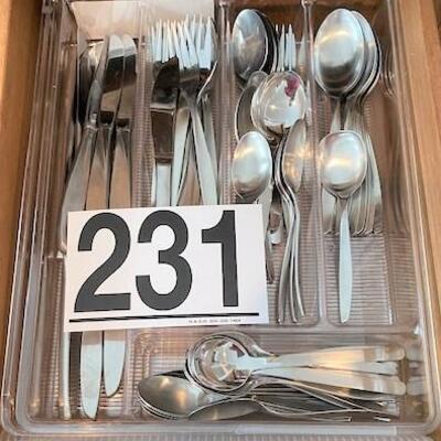 LOT#231K: Insico Stainless Flatware | EstateSales.org