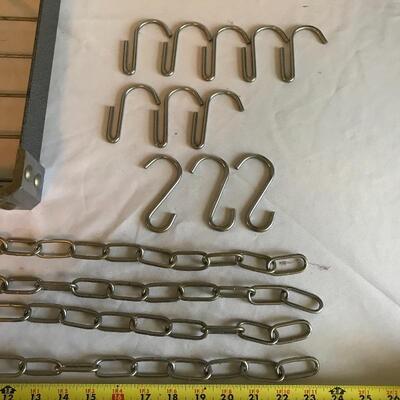 Lot 46 - Hanging Pot Rack Plus Revere Ware Skillet | EstateSales.org